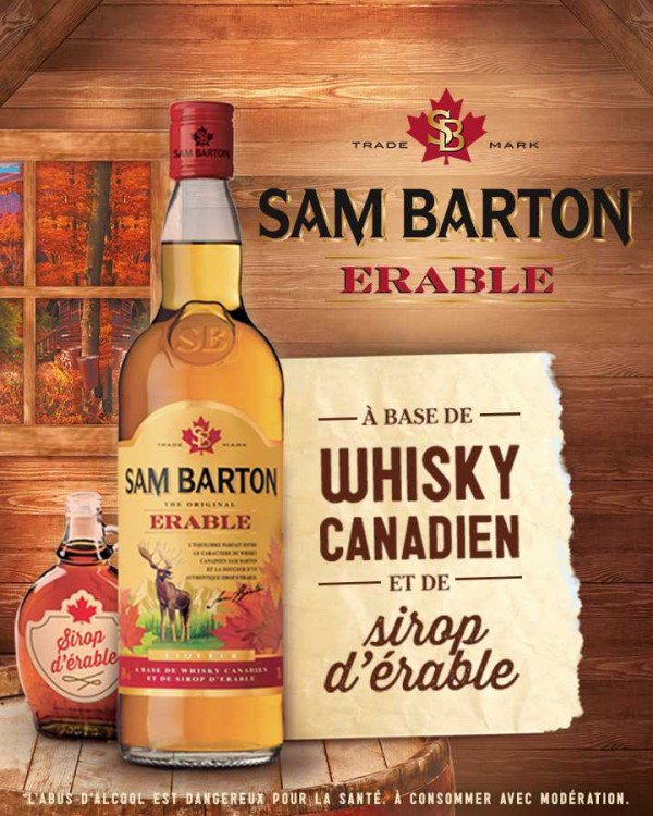 Sam Barton Erable - Le whisky Tabarnak - Tendance au masculin